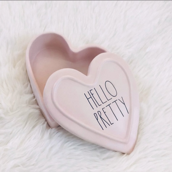 Rae Dunn | Storage & Organization | Rae Dunn Heart Shaped Hello Pretty ...